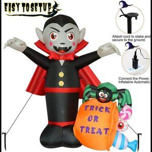 Holiday | 6ft Halloween Inflatable Decoration Vampire Candy Crock ...